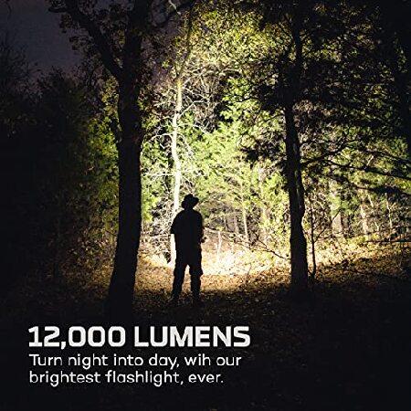 NEBO DAVINCI 12000,USB Rechargeable,12,000 Lumen Flashlight with 2x ...