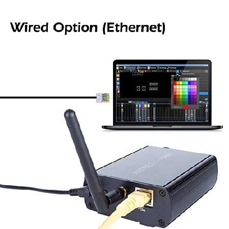 Pknight 2.4G Wireless WiFi DMX Easynode Box 512 DMX Controller with App WiFi-DMX PRO Using ...