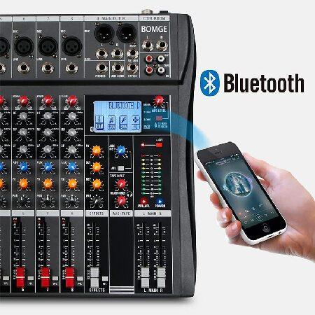 BOMGE CTX 8/12/16 Channel Audio Mixer Sound Mixing Console with Bluetooth USB,PC Recording Input ...