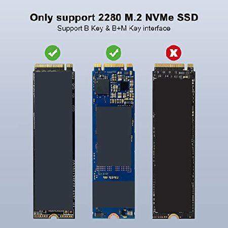 ANYOYO 40Gbps M.2エンクロージャー NVMe SSDエンクロージャー PCIe - USB C アルミニウムサンダーボルトエンクロージャー Thunderbol : Rean ...