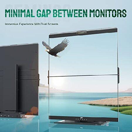 Mobile Pixels Geminos 2 x 24 inch FHD Stacked Computer Monitor with All ...