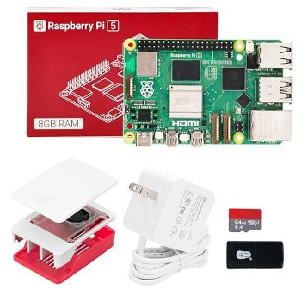 ブランド登録なし Raspberry Pi 5 8GB RAM, Power Supply Pi5 Official 27W PD ...
