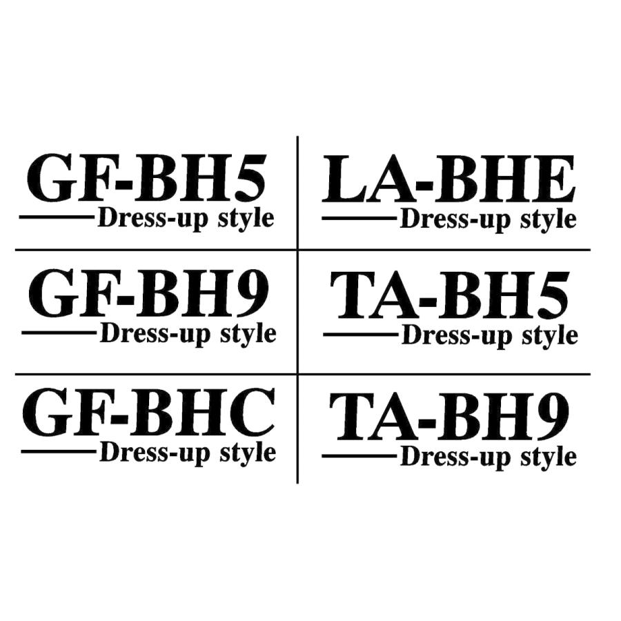 レガシィツーリングワゴン BH5系 BH9系 GF-BHC LA-BHE ドレスアップスタイル ロゴ カッティングステッカー 選べる4サイズ ...