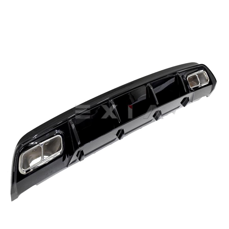 MercedesBenz メルセデスベンツ W176 Aクラス 後期 A45タイプ リア ディフューザー マフラーカッター AMGライン用 ...