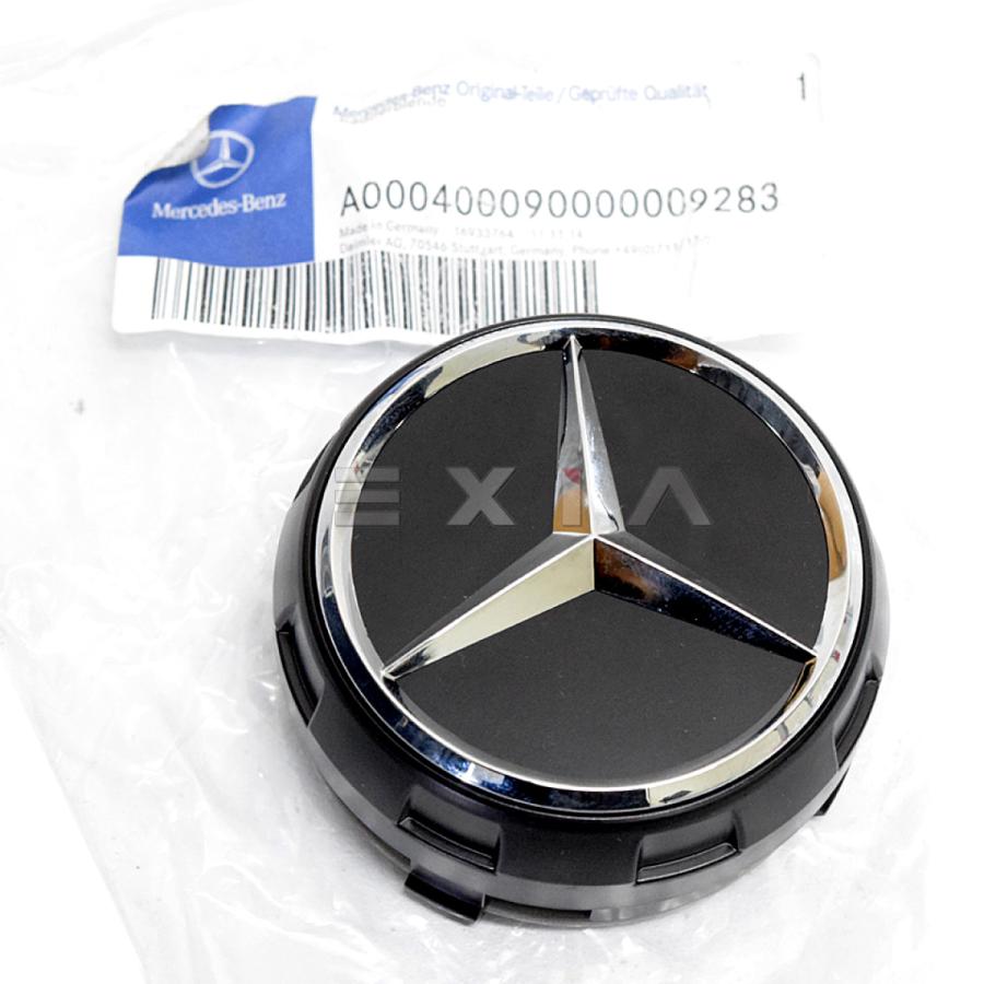 Mercedes-Benz ホイール用 純正センターキャップ A000 400 09 00 9283 W176 エンブレム スターマーク 黒 ...