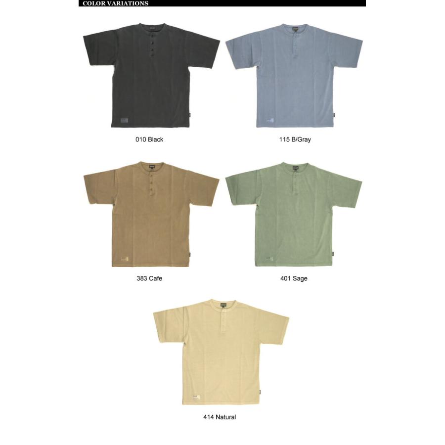 (ショット) Schott ピグメント オーバーダイ ショートスリーブ ヘンリーネック Tシャツ メンズ レディース :782-3934011 ...