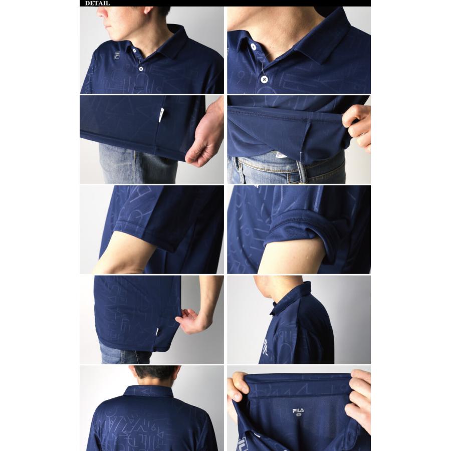 FILA (フィラ) ハニカムメッシュ / エンボス 総柄 ポロシャツ 吸水速乾 再帰反射 メンズ レディース : retom - 通販 ...