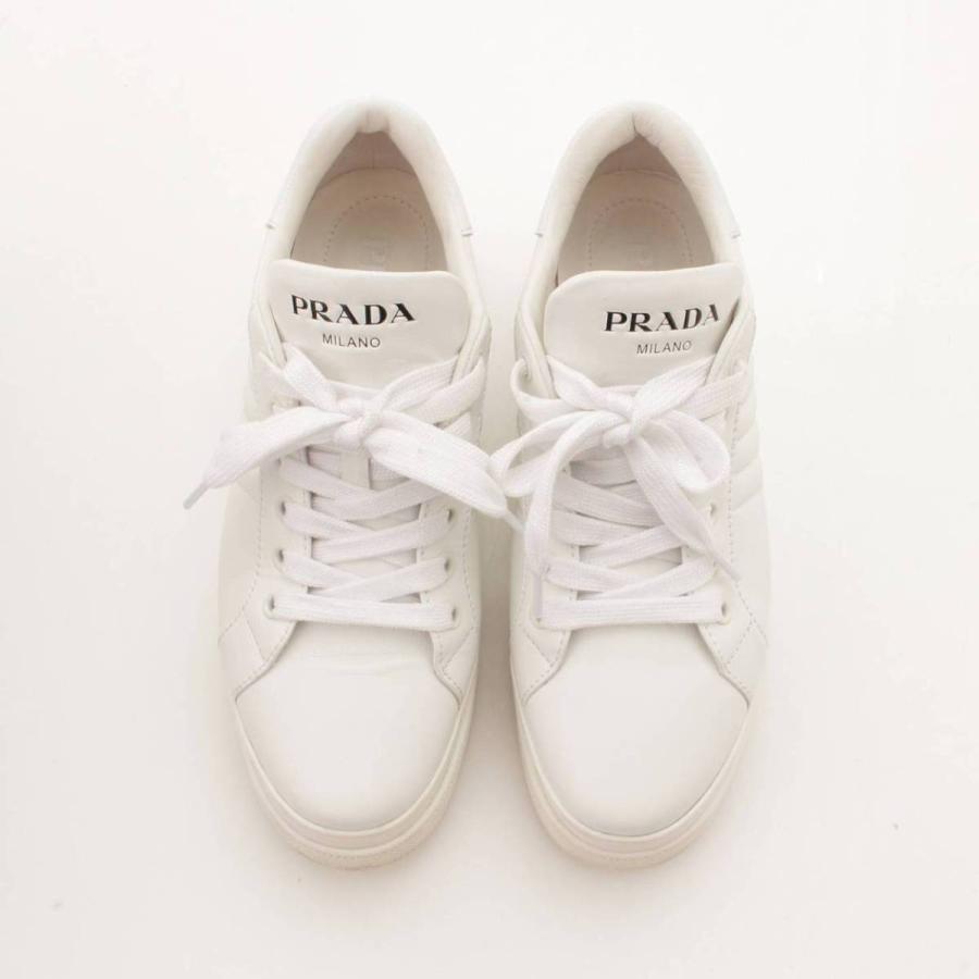 PRADA 【プラダ】Prada 厚底 レザー ローカット スニーカー PRADA 【プラダ】Prada 厚底 レザー ローカット スニーカー
