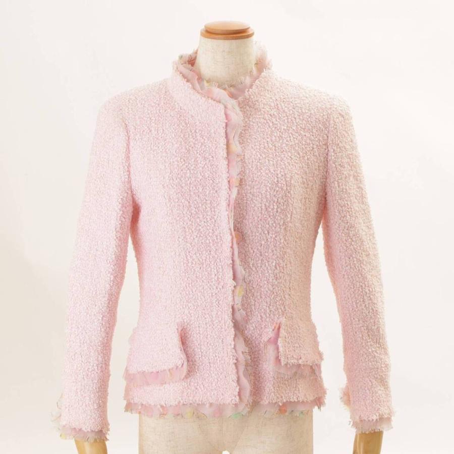 CHANEL 【シャネル】Chanel 04C ツイード ジャケット アイス CHANEL 【シャネル】Chanel 04C ツイード ジャケット アイス