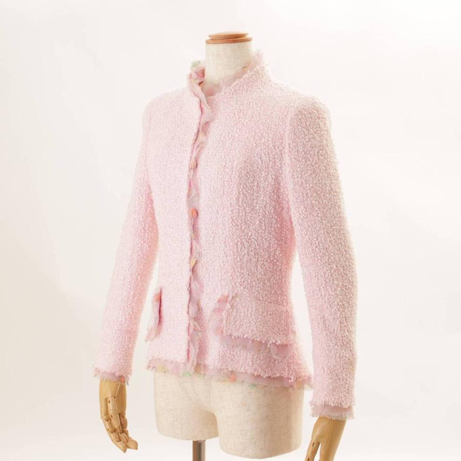 CHANEL 【シャネル】Chanel 04C ツイード ジャケット アイス CHANEL 【シャネル】Chanel 04C ツイード ジャケット アイス