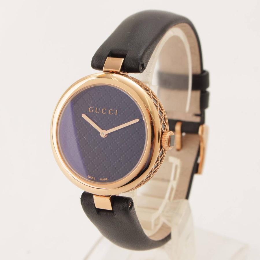 GUCCI 【グッチ】Gucci ディアマンティッシマ ミディアム ウォッチ 腕時計 16609993 ブラック 32mm 【中古】【正規品 ...
