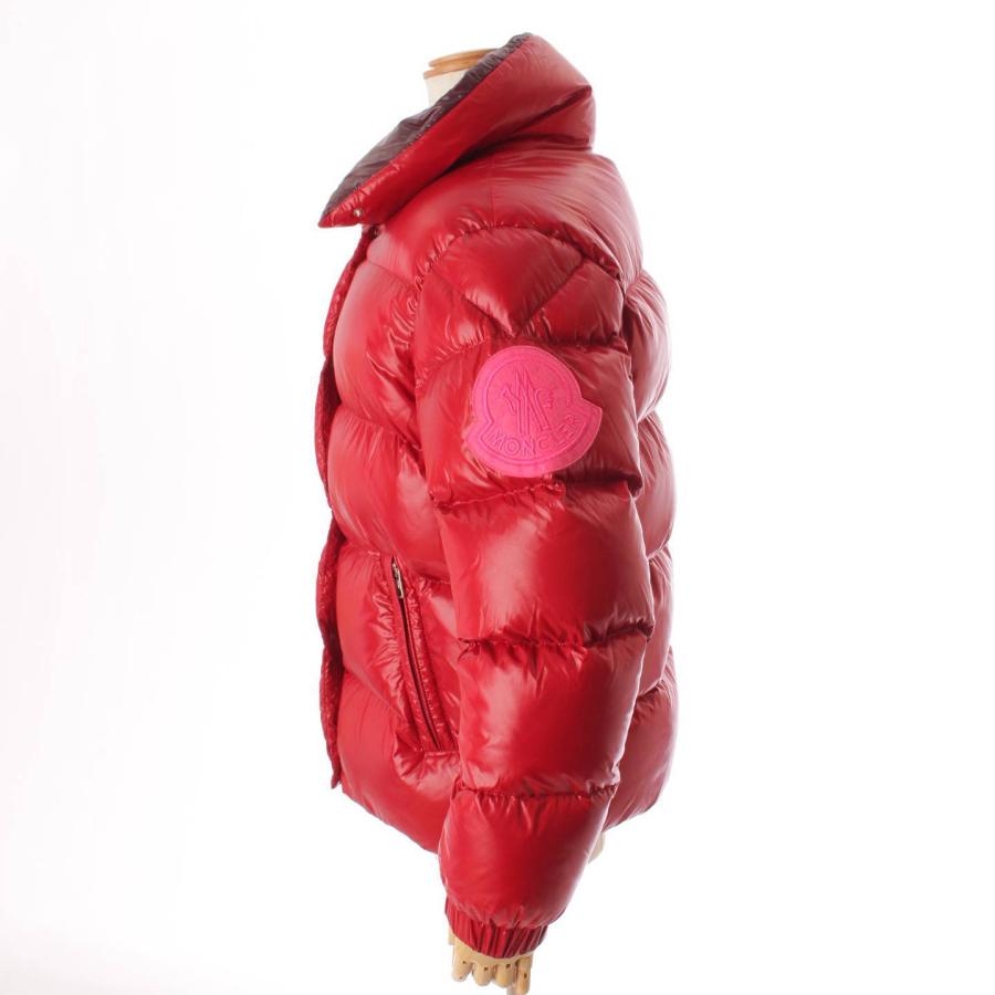 【モンクレール】Moncler DERVAUX ロゴパッチ ダウンジャケット 46953 レッド 0 【中古】【正規品保証】167302 : ...