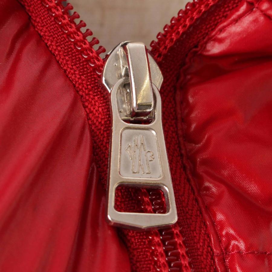 【モンクレール】Moncler DERVAUX ロゴパッチ ダウンジャケット 46953 レッド 0 【中古】【正規品保証】167302 : ...