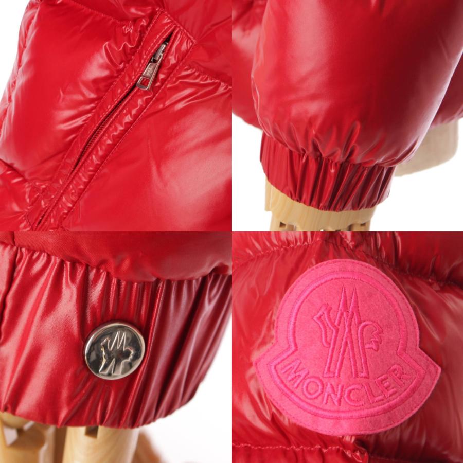 【モンクレール】Moncler DERVAUX ロゴパッチ ダウンジャケット 46953 レッド 0 【中古】【正規品保証】167302 : ...