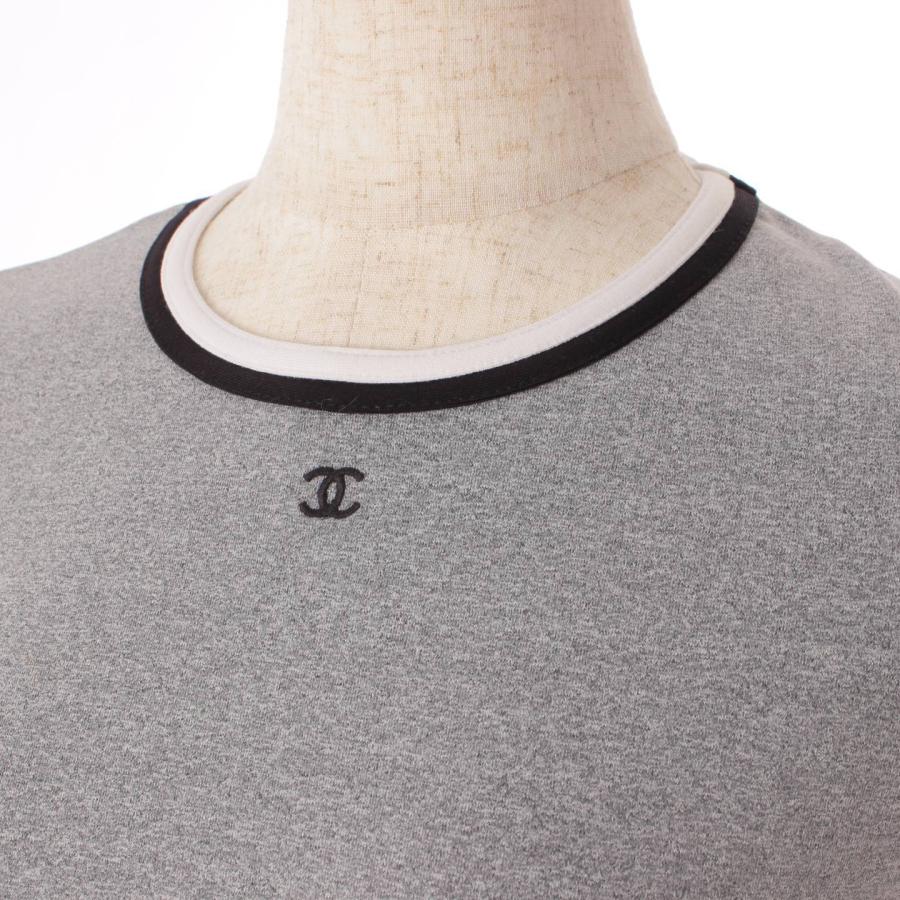 CHANEL 【シャネル】Chanel 98P ココマーク 半袖 カットソー トップス P10691 グレー 38 【中古】【正規品保証】167970 : www.retro.jp - 通販 ...