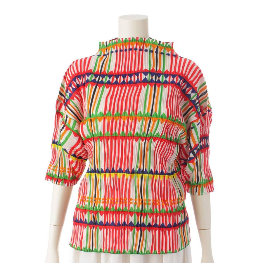 プリーツ マルチカラートップス 認め ISSEY MIYAKE プリーツ マルチカラートップス 認め ISSEY MIYAKE