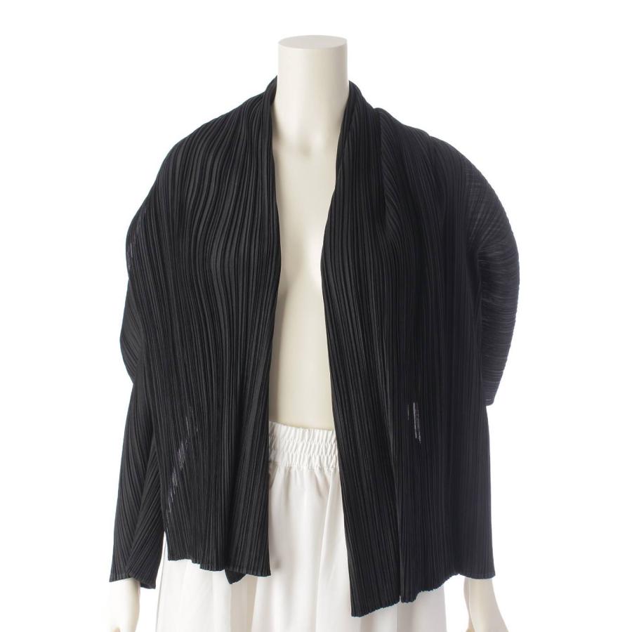 PLEATS PLEASE ISSEY MIYAKE 【プリーツプリーズ イッセイミヤケ】PLEATS プリーツ ボレロ トップス PP01-JO801 ブラック 3 【中古】188942 ...