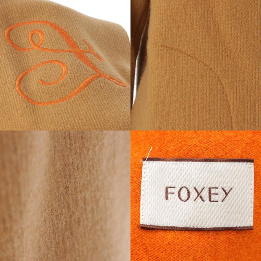 FOXEY 【フォクシー】Foxey スクリプト ウール ニット パーカー FOXEY 【フォクシー】Foxey スクリプト ウール ニット パーカー