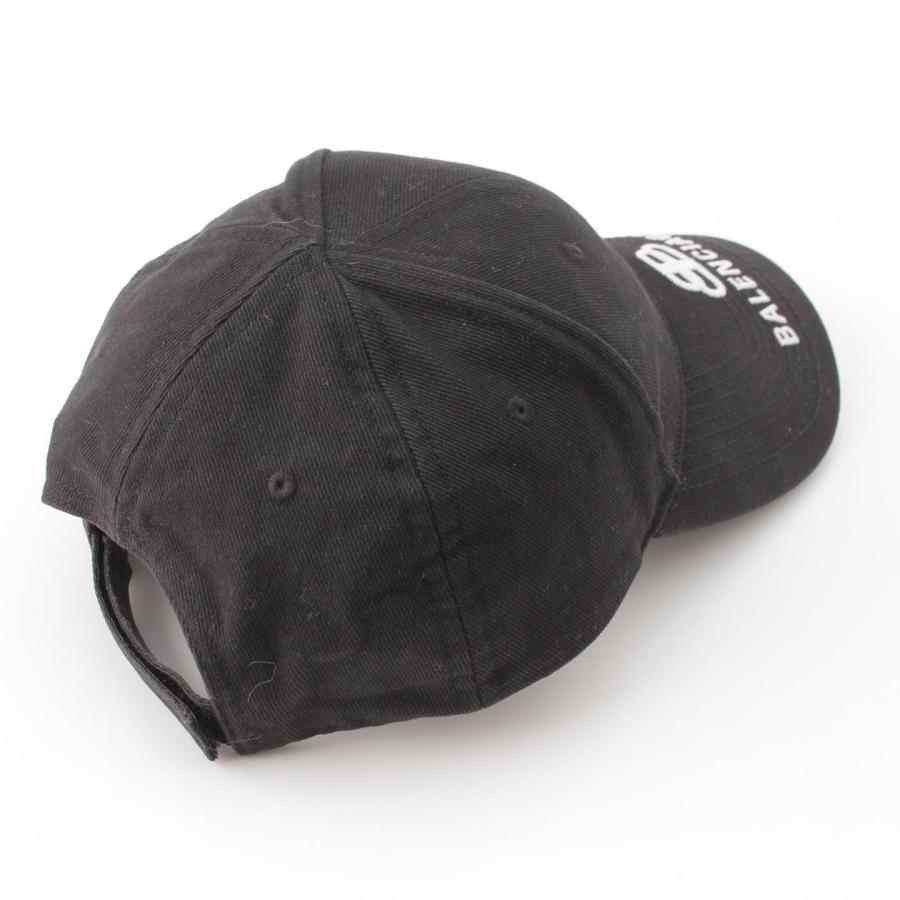 【バレンシアガ】Balenciaga BBロゴ 刺繍 コットン ベースボールキャップ 帽子 577548 ブラック L 【中古】【正規品保証 ...