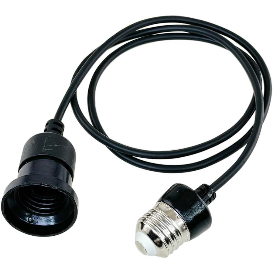 ペンダントライト E26ソケット-E26口金 ケーブル 1m 黒 シェードなし 電球なし 4個セット : リュウド直販ヤフー店 - 通販 - Yahoo!ショッピング