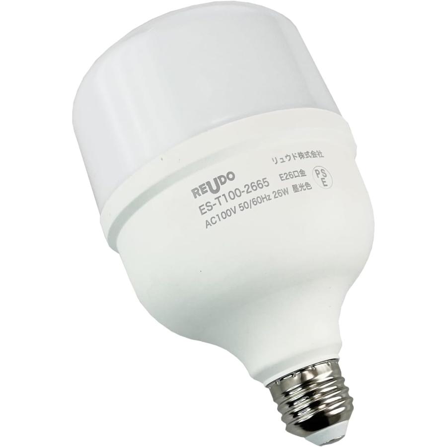大型LED電球 E26口金 26W 昼光色 2700lm 1個 : リュウドLED専門Yahoo!店 - 通販 - Yahoo!ショッピング