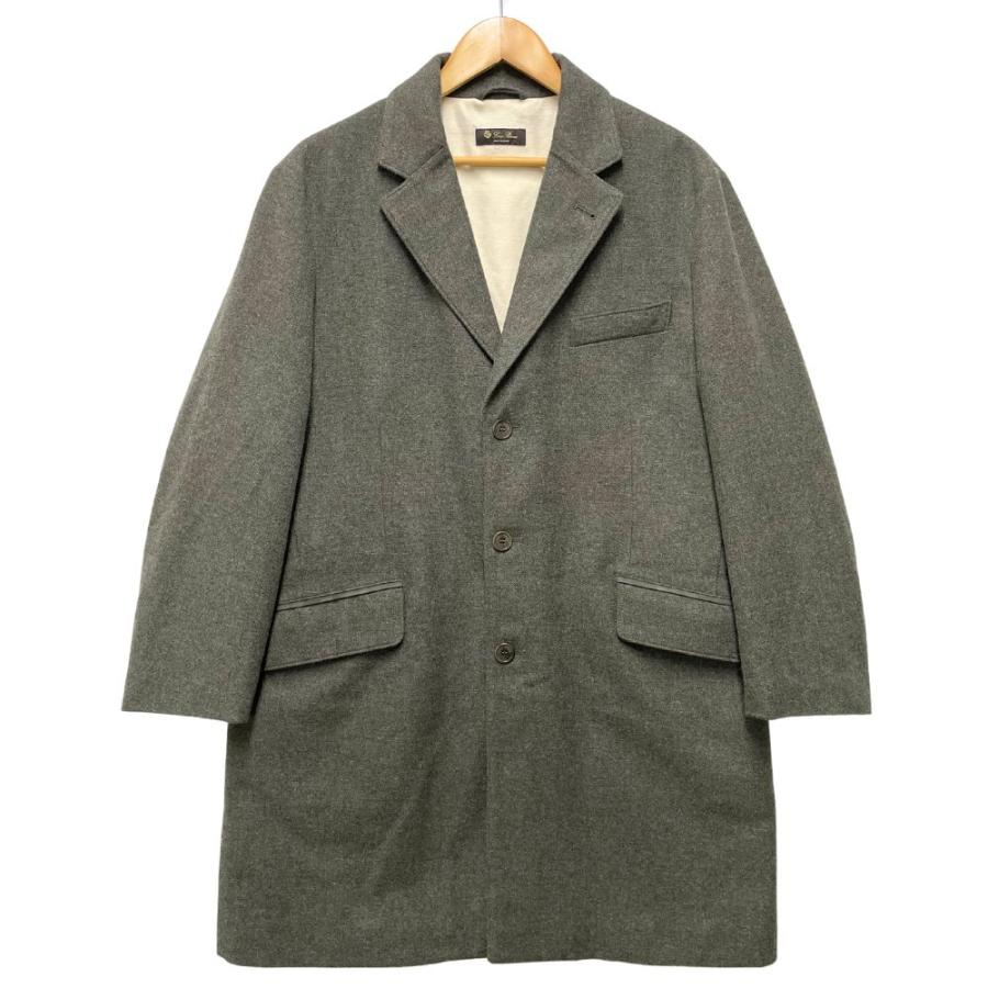 LORO PIANA ロロピアーナ 品番 FAF4103 カシミア混 コート カーキグレー系 サイズL 正規品 / 36262 : 36262 ...