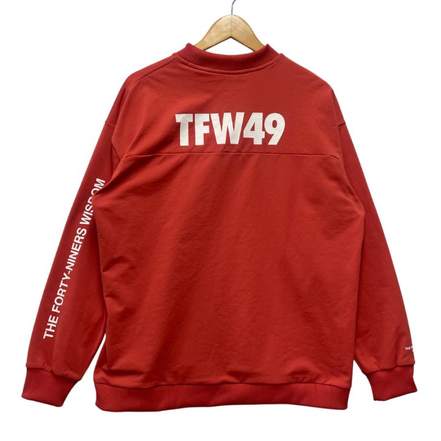 TFW49 T102410022 THICK COLLAR CREW NECK ロングカットソー スウェット オレンジ系 サイズXL 正規品 / 36684 : リユースショップCLOSER ...