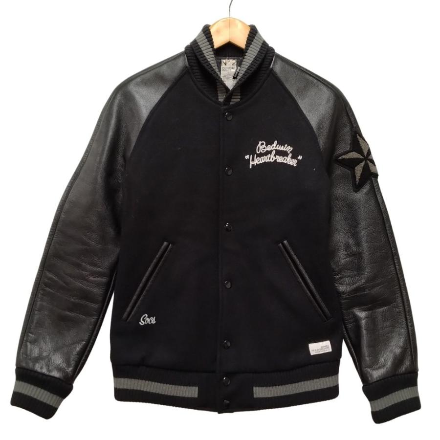 BEDWIN & THE HEARTBREAKERS ベドウィンアンドザハートブレイカーズ 袖革 スタジャン ブラック サイズ 2 正規品 / 40221 : リユースショップCLOSER ...
