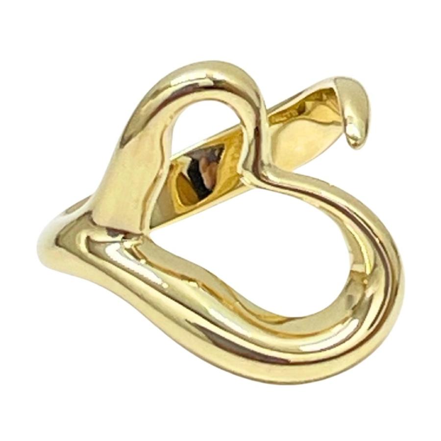 TIFFANY&Co. TIFFANY&CO. ティファニー エルサペレッティ オープンハートリング 750 イエローゴールド 8.8g 指輪 ...
