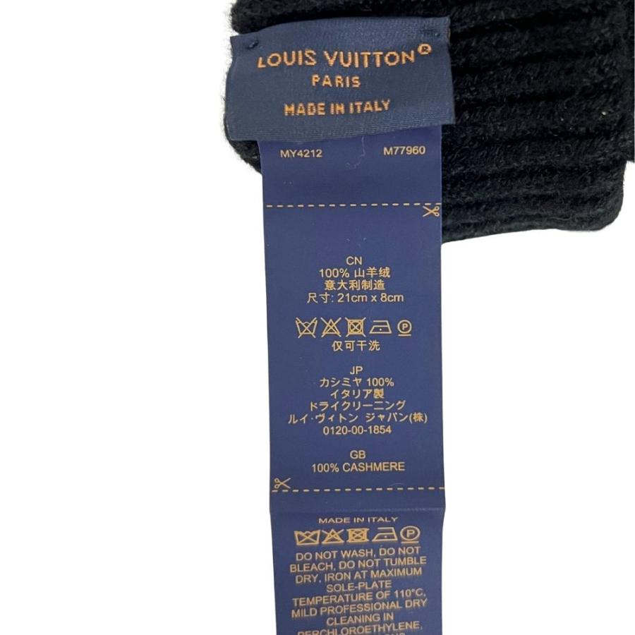 LOUIS VUITTON ルイ・ヴィトン 品番 M77960 ゴン・LV アヘッド カシミヤ ニット グローブ 手袋 正規品 / 52922 ...