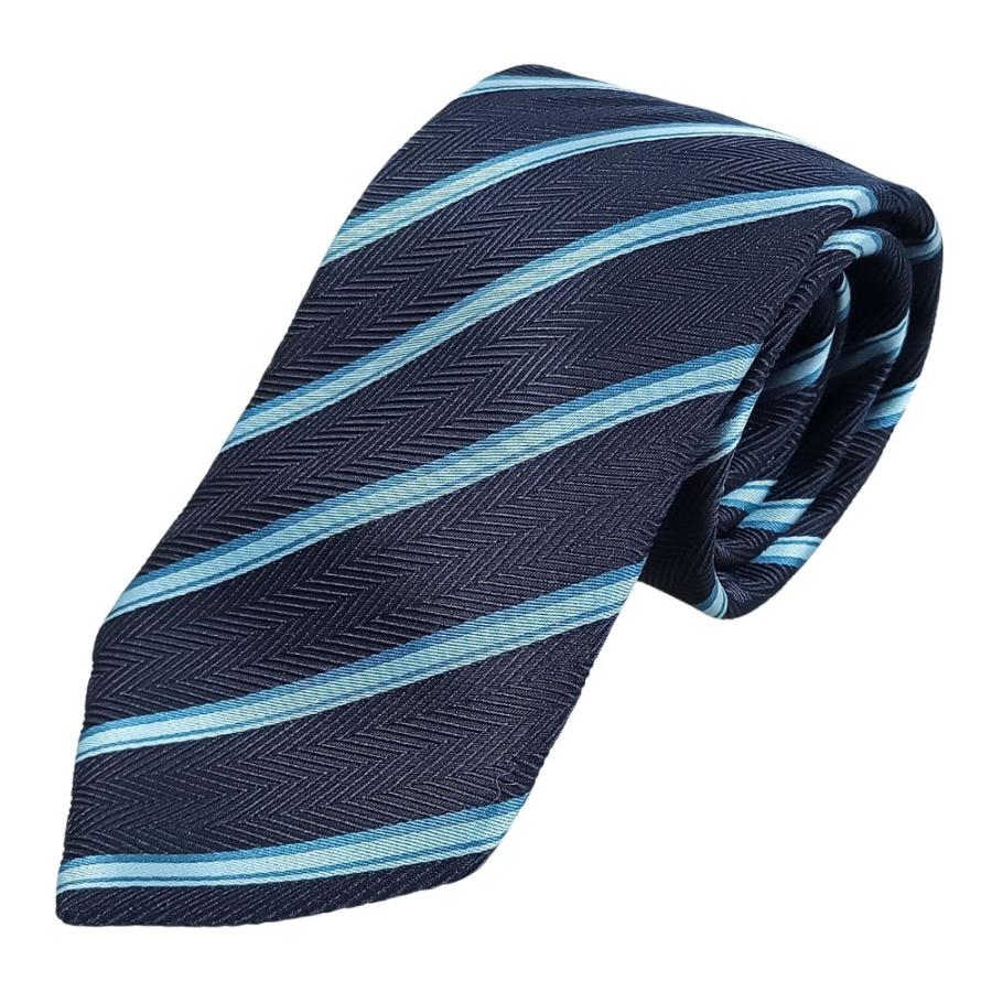 BURBERRY BLACK LABEL（バーバリーブラックレーベル） レジメンタル ネクタイ ネイビー 正規品 / 53506 : リユース ...