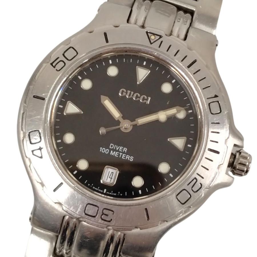 GUCCI グッチ 9750N DIVER ダイバー 100M 回転ベゼル クォーツ メンズ 腕時計 正規品 / C282 : c282 : リユースショップCLOSER - 通販 ...