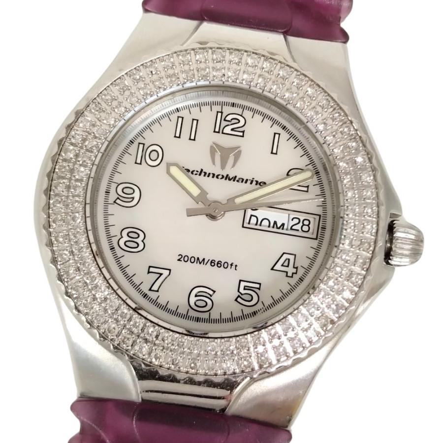 テクノマリーン TECHNO MARINE ダイヤベゼル クォーツ レディース 腕時計 正規品 / C406 : リユースショップCLOSER - 通販 - Yahoo!ショッピング