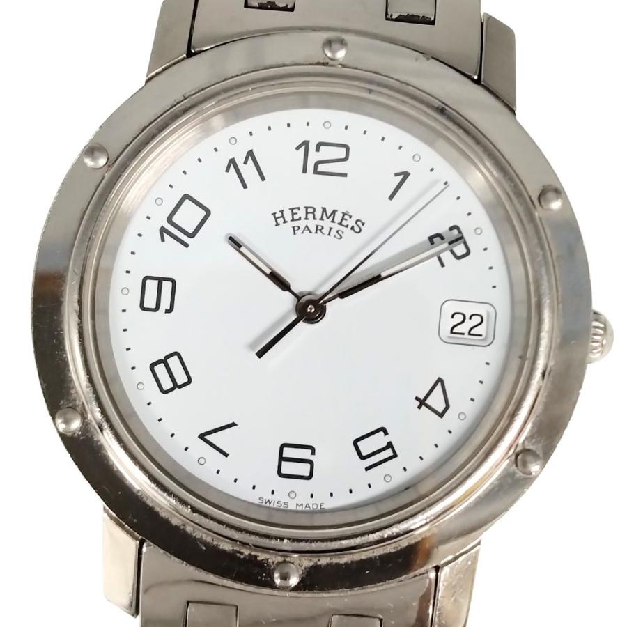 HERMES エルメス CL6.710 クリッパー デイト クォーツ メンズ 腕時計 正規品 / C487 : リユースショップCLOSER - 通販 - Yahoo!ショッピング