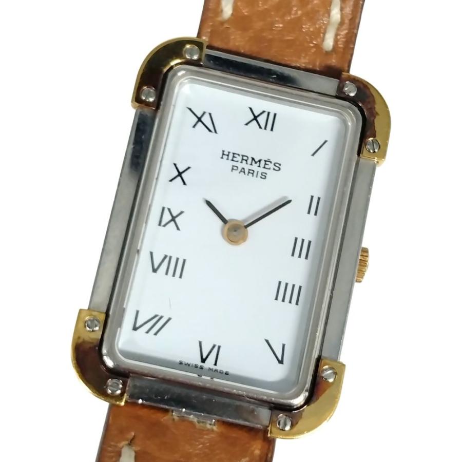 HERMES（エルメス） クロアジュール クォーツ レディース 腕時計 正規品 / C778 : リユースショップCLOSER - 通販 ...