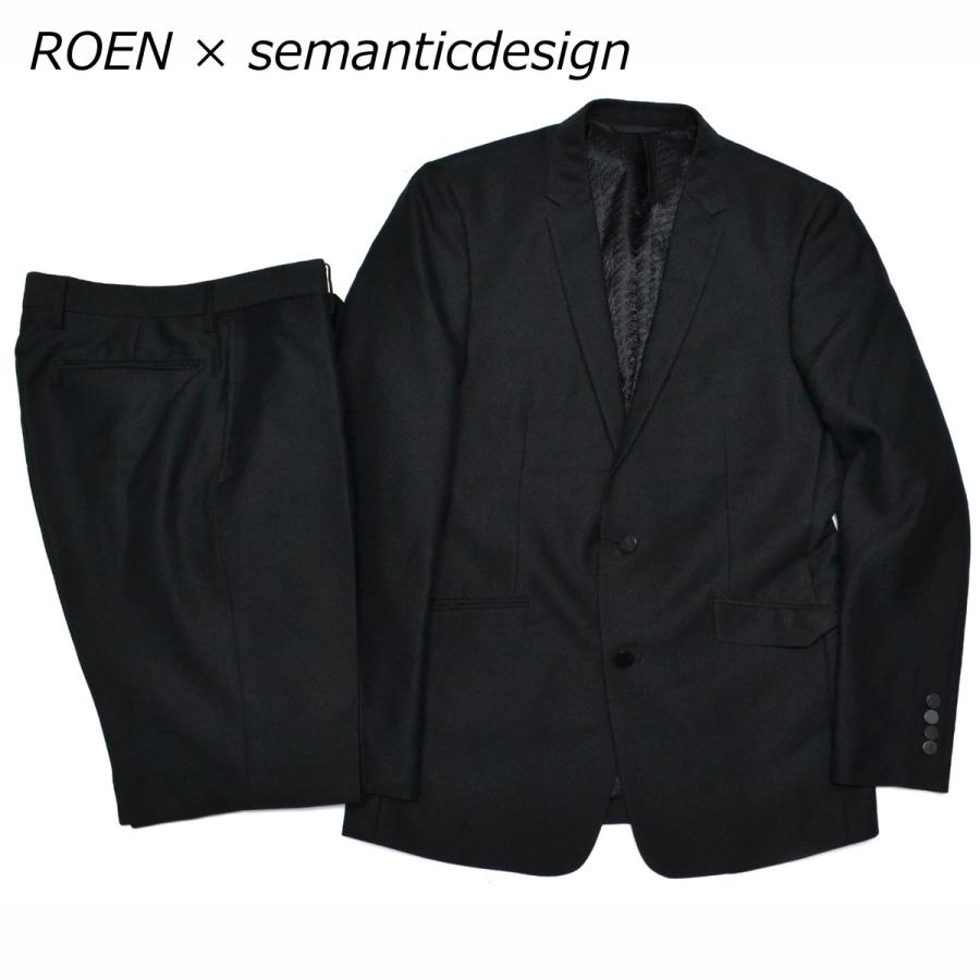 Roen ROEN × semanticdesign セマンティックデザイン ロエン シングルスーツ セットアップ ギャバ 上下 メンズ Y6サイズ M428539 : Reuse ...