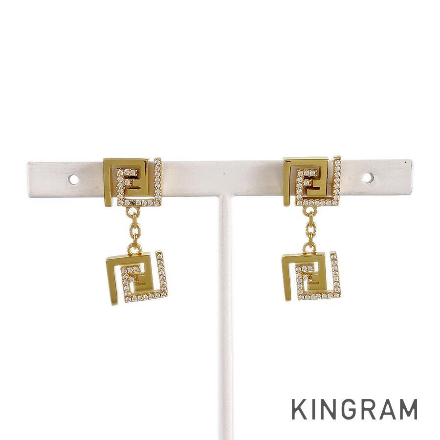 FENDI フェンディ ピアス GP ラインストーン ftj【中古】 : キングラムモール - 通販 - Yahoo!ショッピング