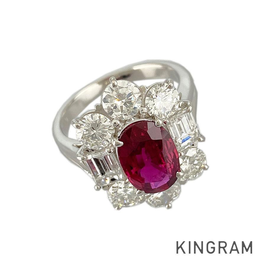 リング Pt900 ルビー ダイヤモンド ste【中古】 : キングラムモール - 通販 - Yahoo!ショッピング