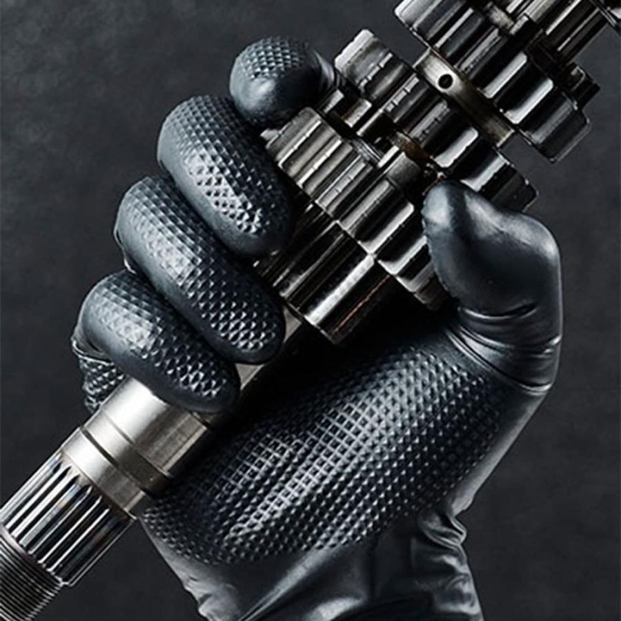 リーブル ニトリルグローブ IGAブラック 50枚入 Mサイズ No.2190 パウダーフリー| 作業用手袋 バリアローブ ニトリルゴム手袋 超強力グリップ : GANTS FOOD ...