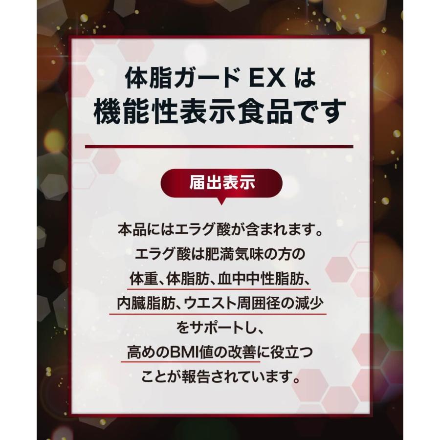 体脂ガードEX 180粒 90日分 機能性表示食品 | 体重 肥満 体脂肪 内臓脂肪 血中中性脂肪 BMI ウエスト周囲径の減少をサポート サプリメント エラグ酸 サプリ : GANTS ...