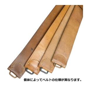 チェコ軍放出品 レザーベルト フック式 スターエンブレム ベルト穴隠しなし [ Sサイズ / 可 ] チェコスロバキア :ra11026 ...