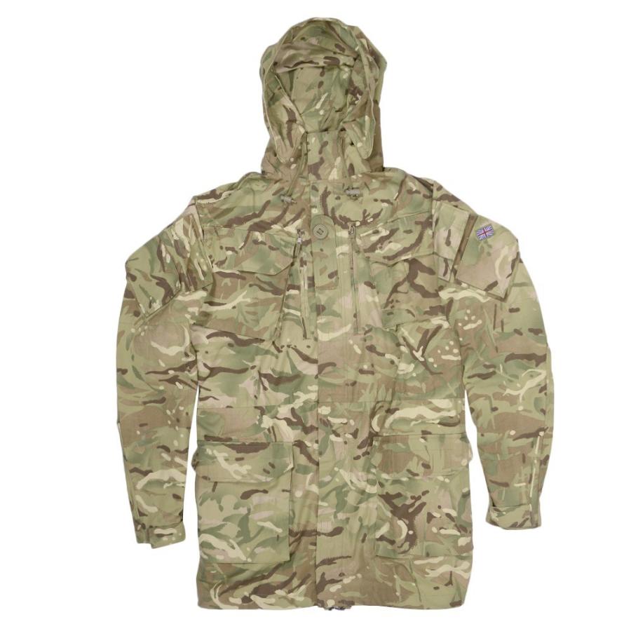 イギリス軍放出品 マウンテンパーカー 裏地メッシュあり 国旗パッチ付き MTPカモ 防風 防寒 スモック [ 160/104 / 可 ...