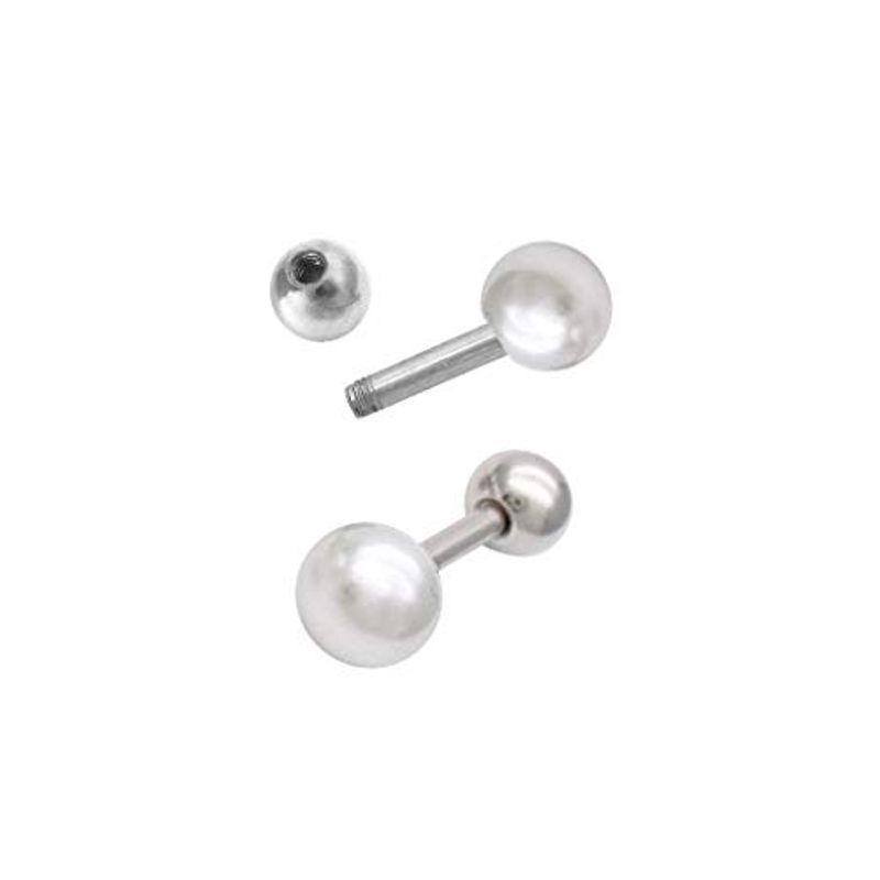 14G 5mm パール ボディピアス 軟骨ピアス 定番 シンプル 艶 ホワイト シルバー へリックス SS 0952 :20220209165945-00307:Revolver - 通販 ...