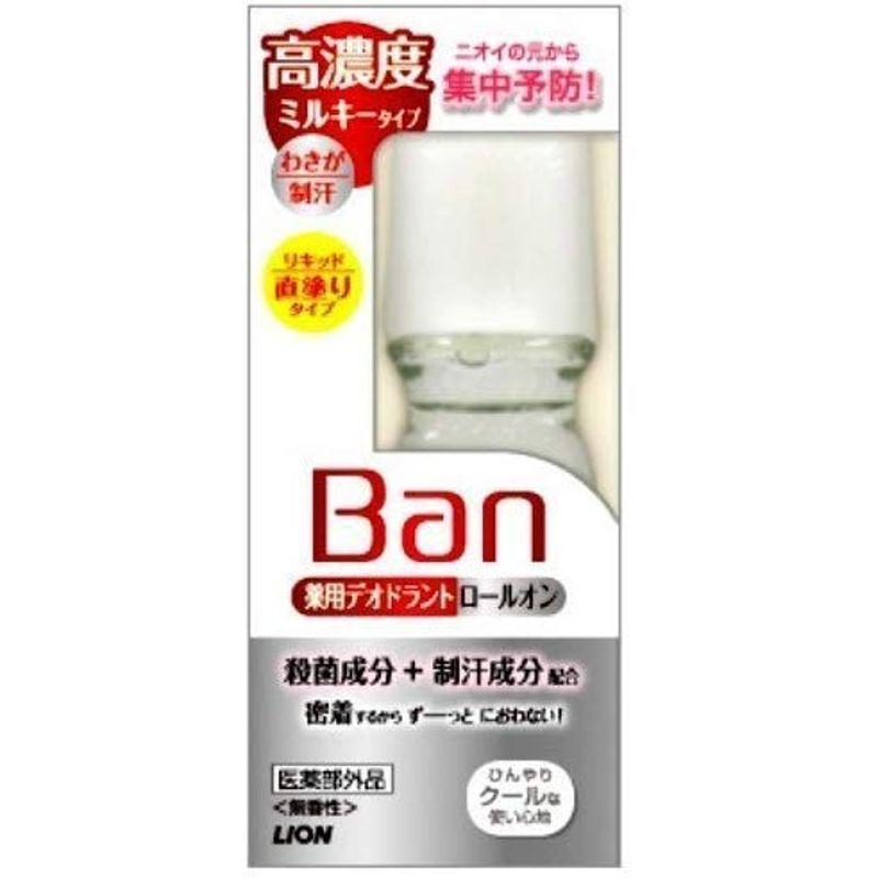 ライオン (LION) Ban デオドラントロールオン 高濃度ミルキータイプ 30ml ×10個セット 30ミリリットル (x 10) :20230812000345-00377 ...