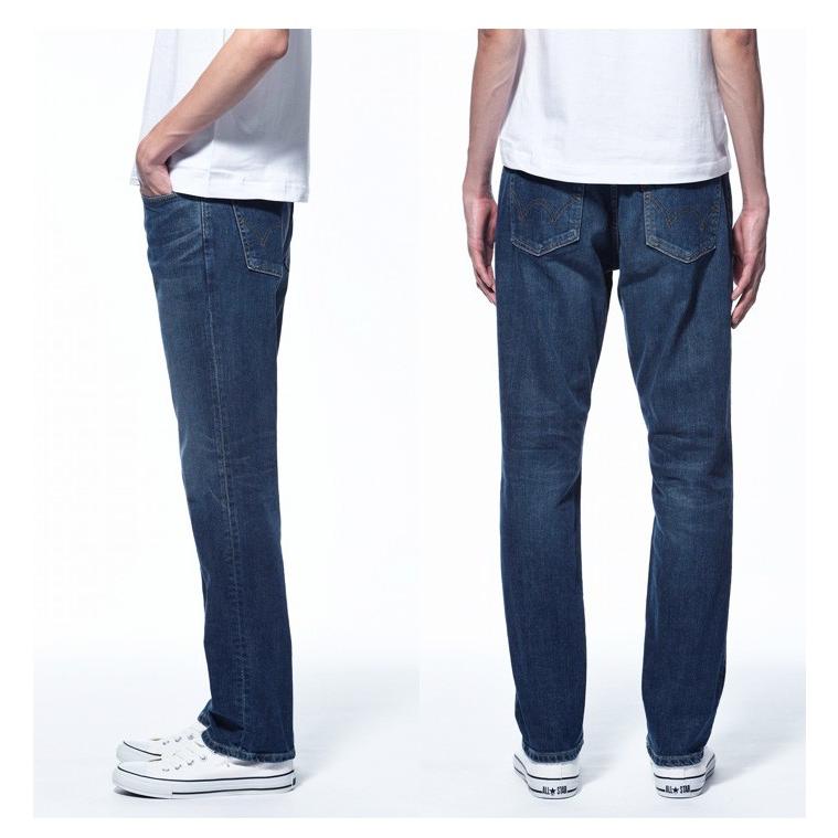 EDWIN エドウィン 503 レギュラーストレート ストレッチ 日本製 ジーンズ デニム パンツ 定番 メンズ 送料無料 EDWIN E50303 ユーズド加工 :1031126:REX ...