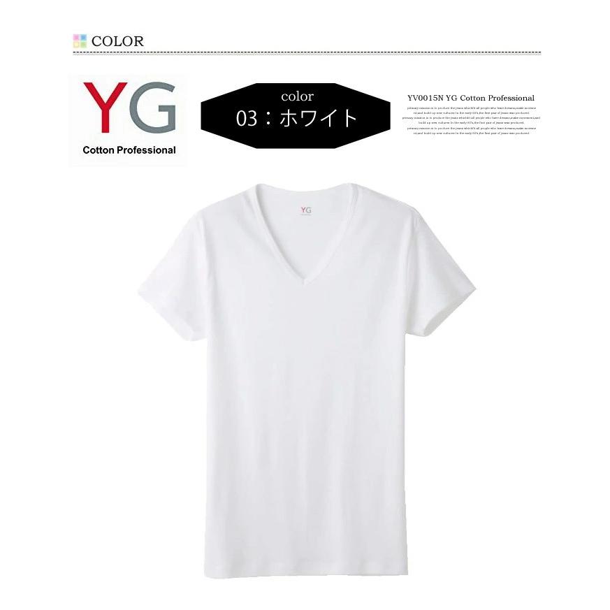 YG GUNZE グンゼ ワイジー Vネック 半袖Tシャツ 綿100％ 無地 コットン 抗菌防臭 ビジネス アンダーウェア 下着 インナー パンツ 肌着 メンズ YV0015V : REX ...