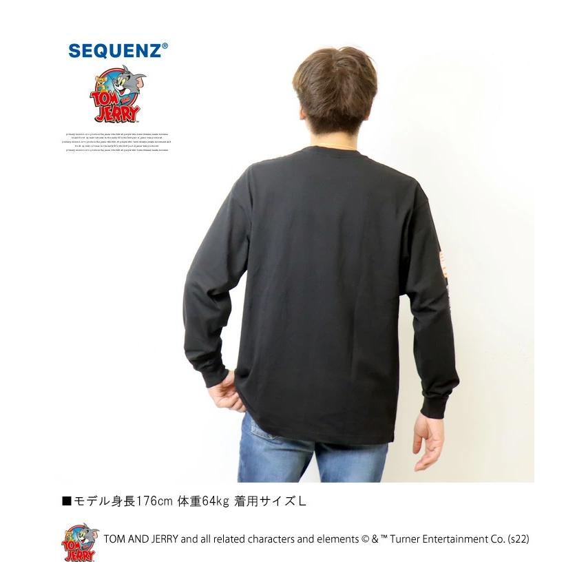SEQUENZ トムとジェリー カレッジロゴ 袖プリント 長袖 Tシャツ ビッグT メンズ レディース ユニセックス ビッグシルエット 2770901 : REX ONE - 通販 ...