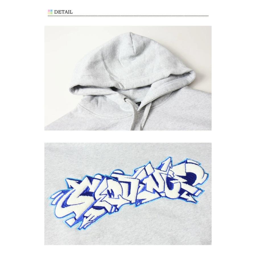 SEQUENZ シークエンズ グラフィティロゴ サガラ刺繍 スウェットパーカー フーディー プルパーカー 裏起毛 メンズ レディース ユニセックス 送料無料 2770023 : 12679 ...