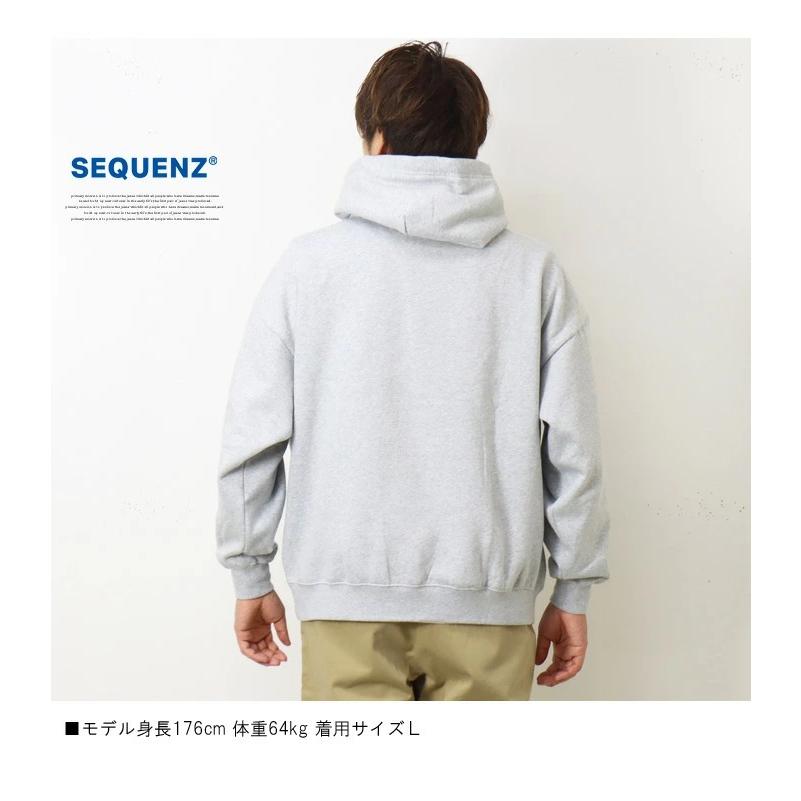 SEQUENZ シークエンズ グラフィティロゴ サガラ刺繍 スウェットパーカー フーディー プルパーカー 裏起毛 メンズ レディース ユニセックス 送料無料 2770023 : 12679 ...