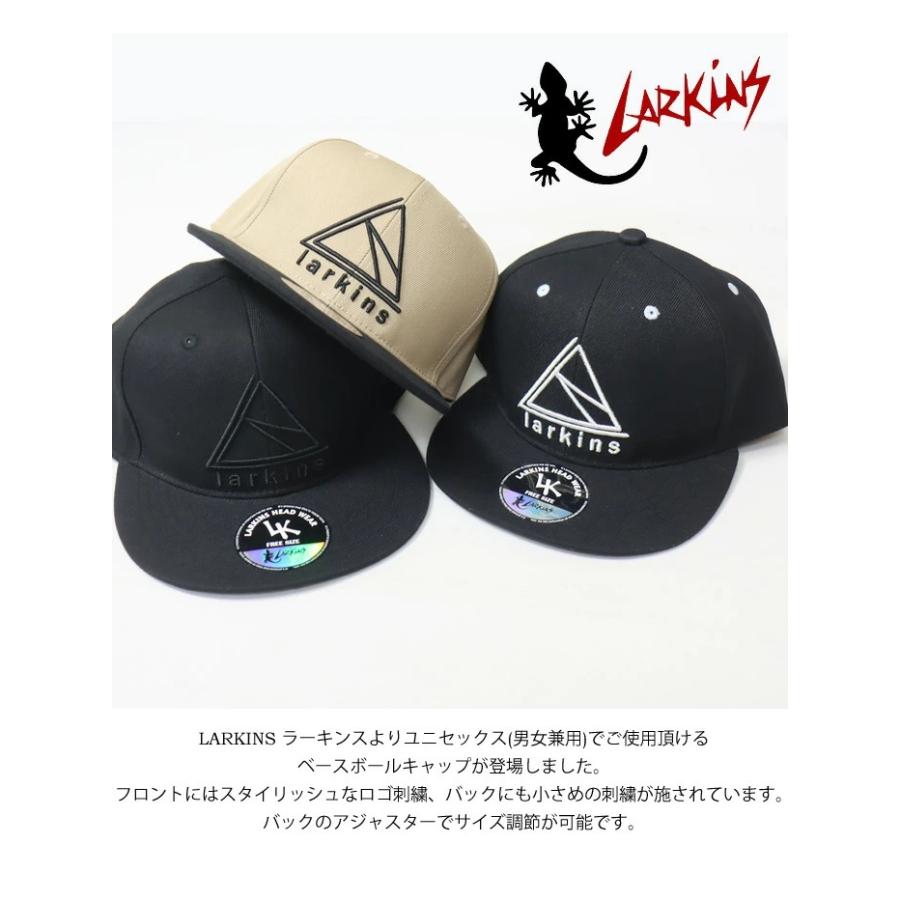 LARKINS（ラーキンス） ロゴ刺繍 ベースボールキャップ 帽子 メンズ レディース ユニセックス キャップ ブランドロゴ LKTM-125 ...